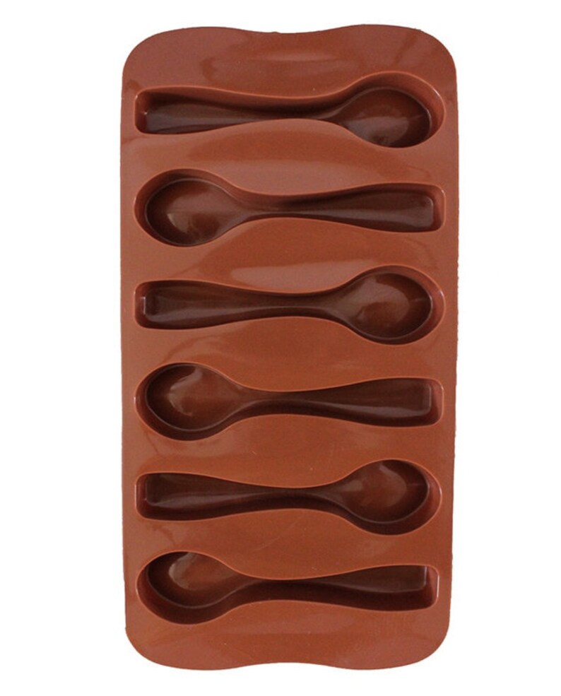 SPOON MOLD, 6 Cavity Silicone Candy Mold, Chocolate Mold, Mini Soap ...