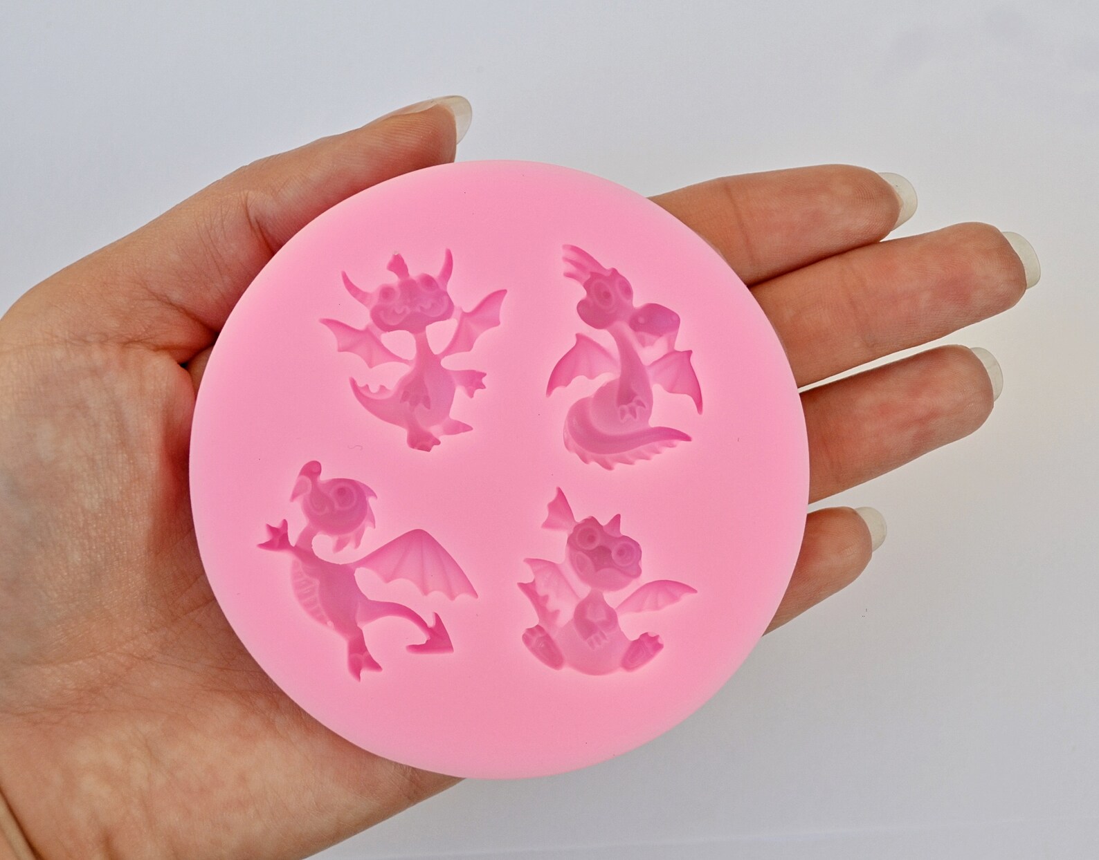 DRAGONS MOLD, Dragon Shaped Fondant Mold, Dinosaurs Chocolate Mold ...