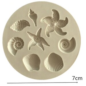 SEA SHELLS MOLD, Beach Themed Mold, Under the Sea Mold, Mini Chocolate ...