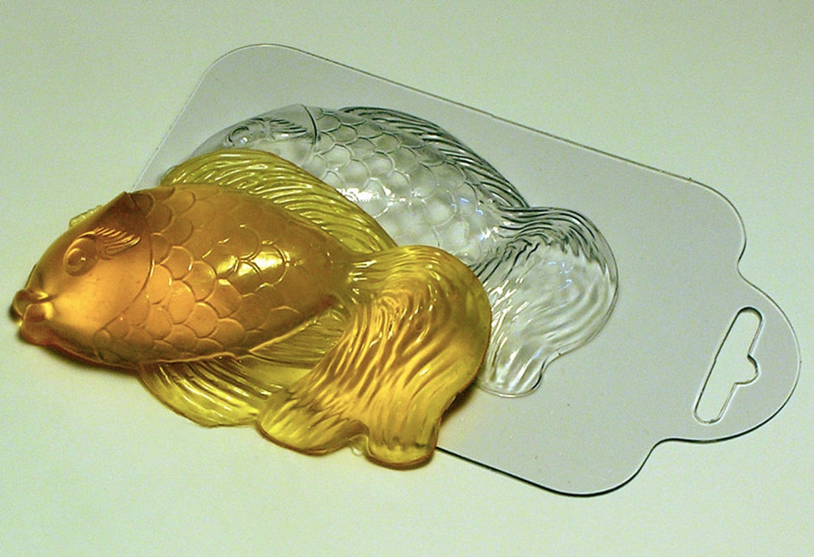 GOLDFISH MOLD, Soap Mold, Bath Bomb Mold, Chocolate Mold, Cake ...
