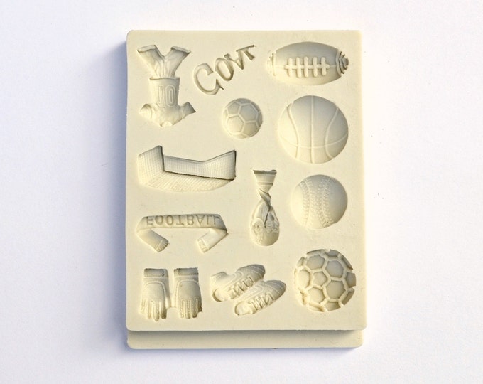 Soccer Players football Silicone Mold - Etsy
