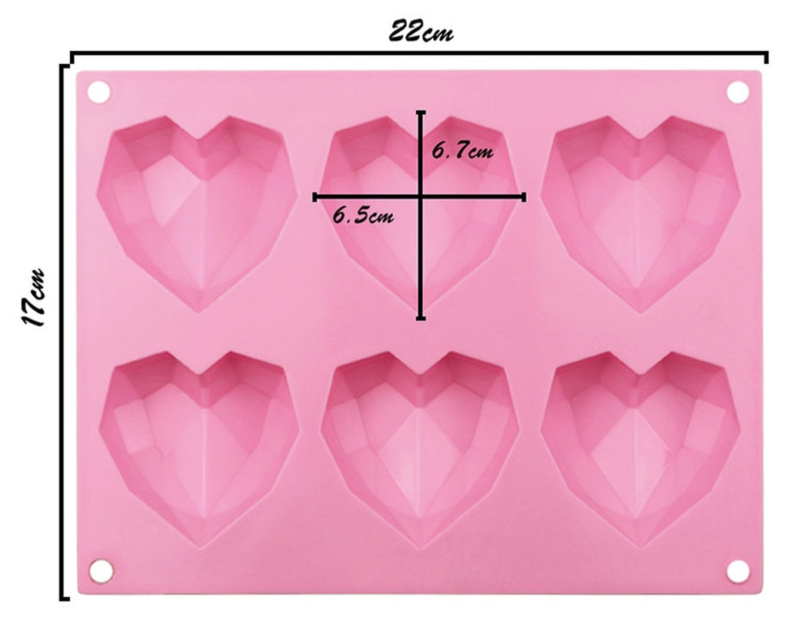 DIAMOND HEART MOLD Breakable Heart Chocolate Mold Baking - Etsy