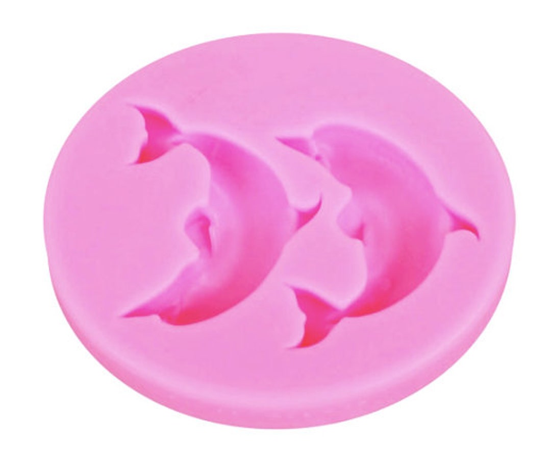 DOLPHIN DUO MOLD, Silicone Fondant Mold, Beach Theme Mold, Ocean Mold ...