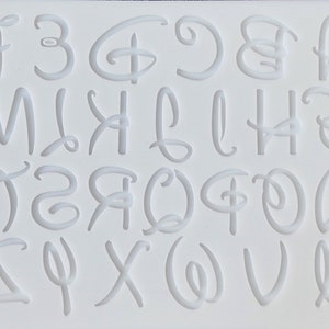 ALPHABET MOLD SET (uppercase Letters, Lowercase & Numbers) Silicone ...