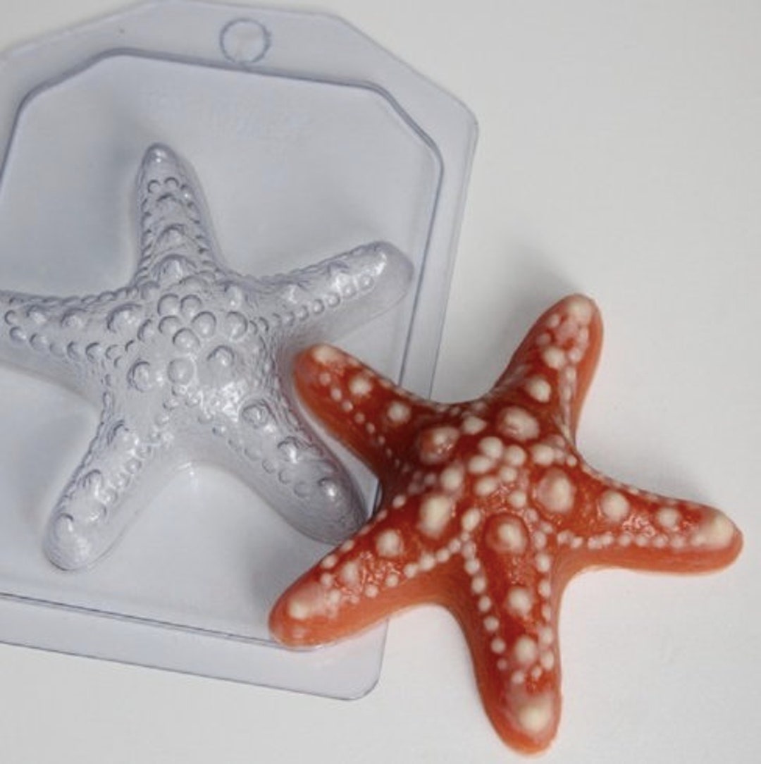 STARFISH MOLD, Soap Mold, Bath Bomb Mold, Sea Shell, Chocolate Mold ...