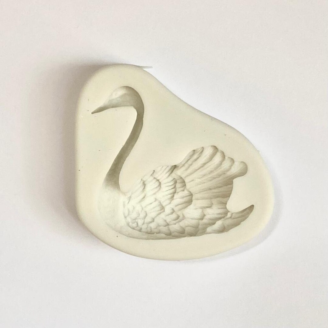 SWAN MOLD, Silicone Fondant Mold, Elegant Wedding Cake Decoration, Love ...