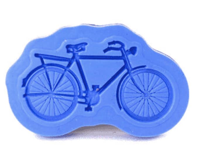 BICYCLE MOLD, Silicone Epoxy Resin Mold, Polymer Clay Mold, Jewelry ...
