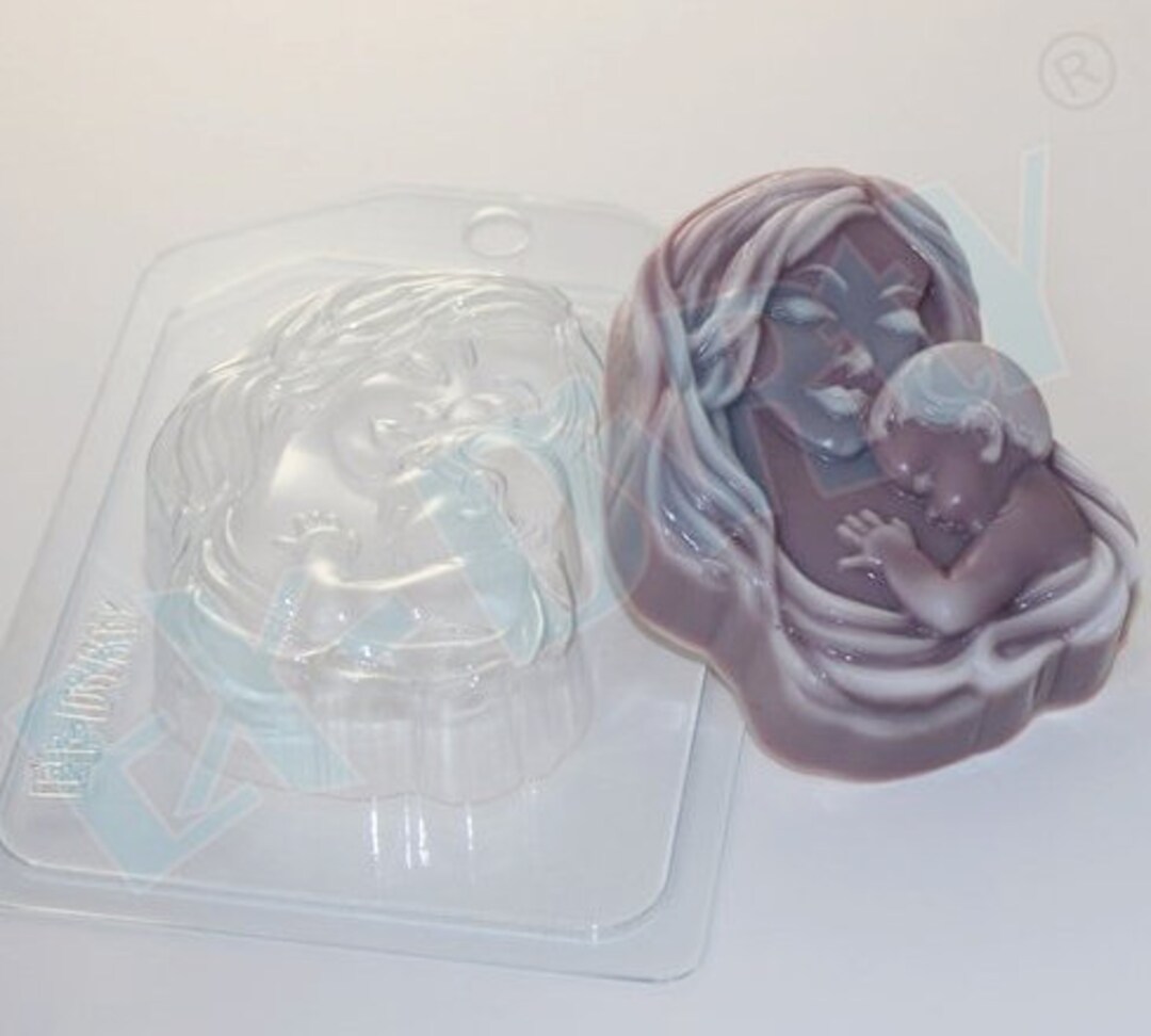MOTHER & BABY MOLD, Soap Mold, Chocolate Mold, Bath Bomb Mold, Mother's ...