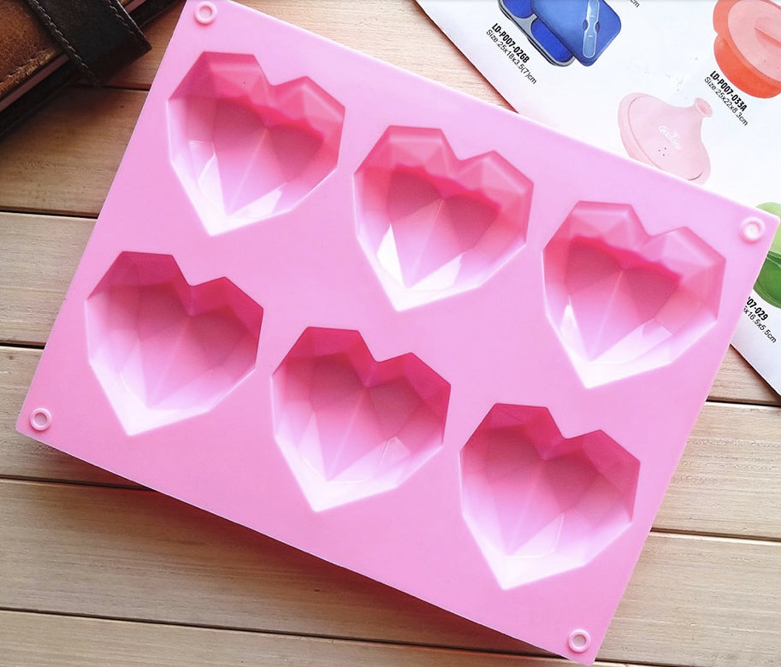 DIAMOND HEART MOLD Breakable Heart Chocolate Mold Baking - Etsy