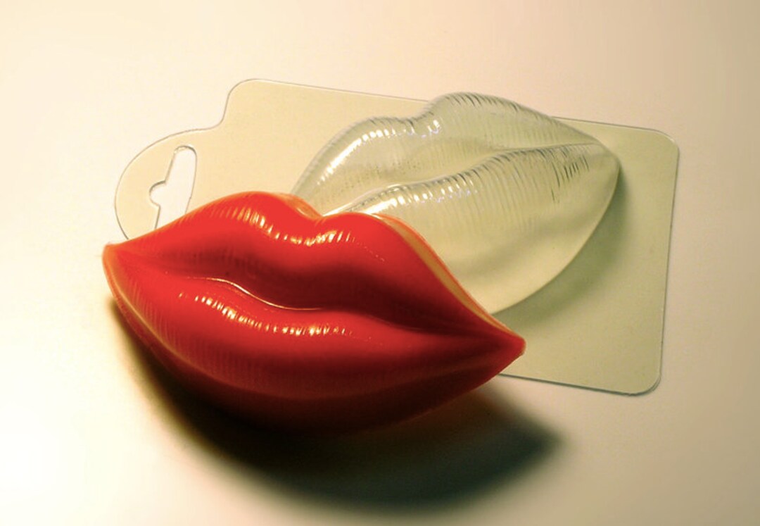LIPS SHAPED MOLD, Soap Mold, Chocolate Mold, Bath Bomb Mold, Valentine ...