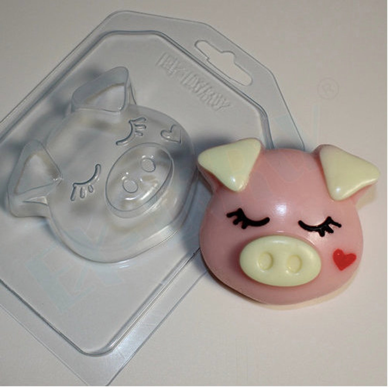 PIG SOAP MOLD Piggy Chocolate Mold Farm Animals Mold - Etsy