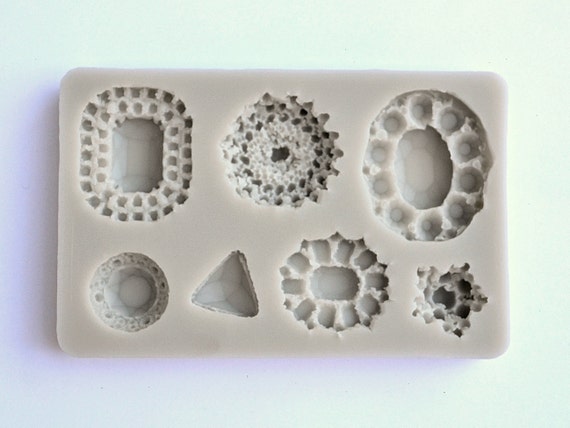 GEMS VARIETY MOLD Diamonds Silicone Fondant Mold Chocolate | Etsy