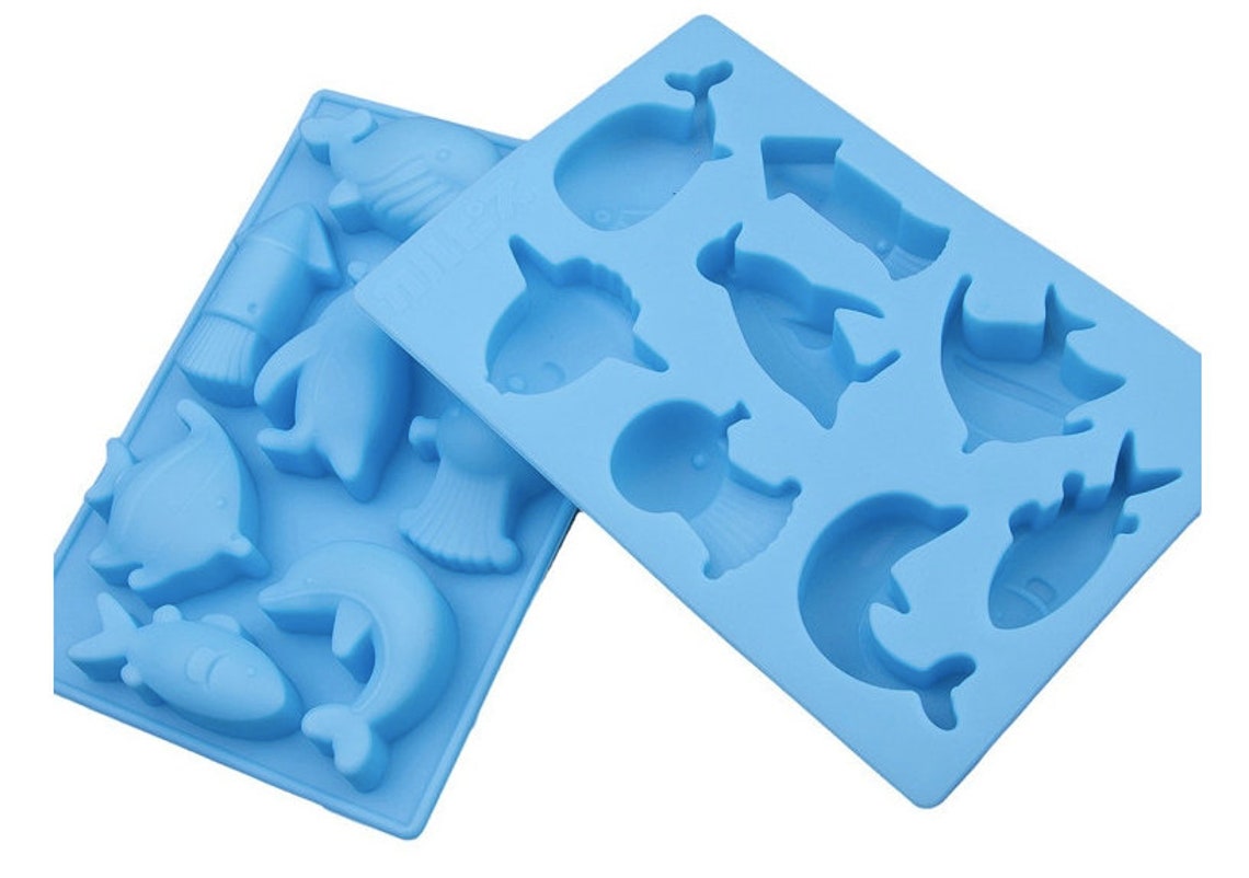 NAUTICAL VARIETY MOLD - Fish, Penguin, Dolphin, Whale, Shark Silicone ...