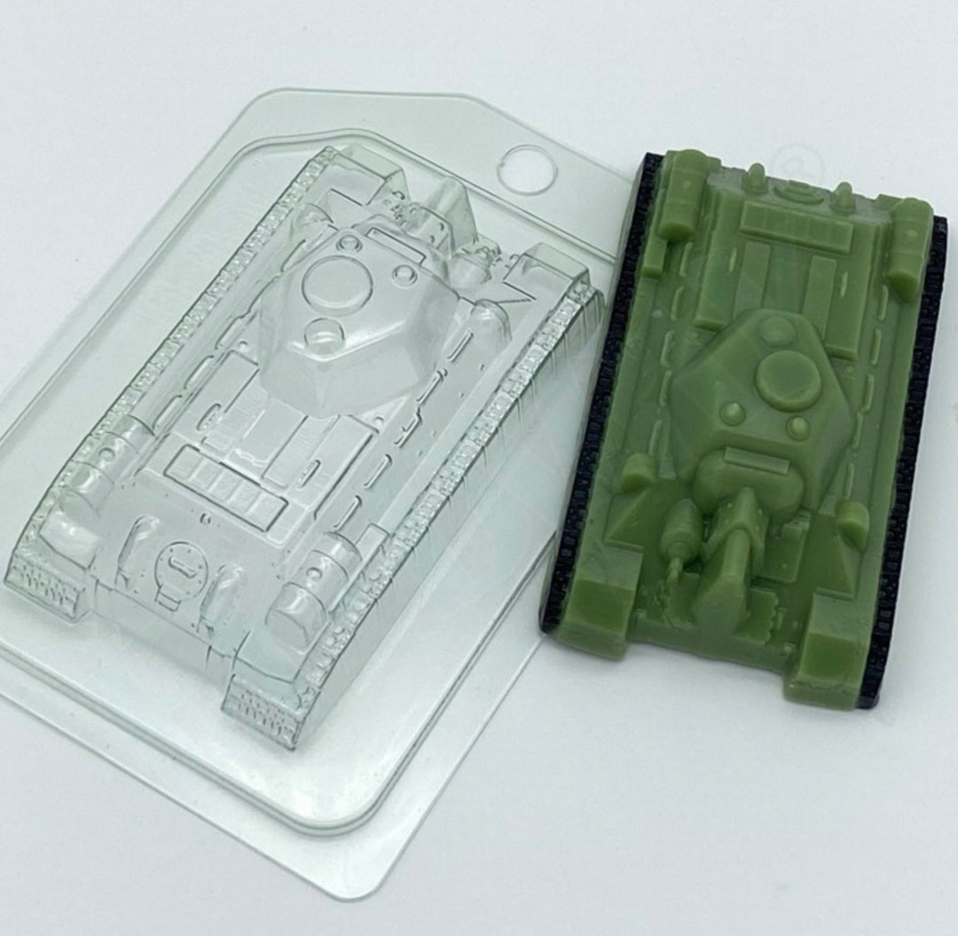 TANK MOLD, Military Theme Soap Mold, Bath Bomb Mold, Chocolate Mold ...