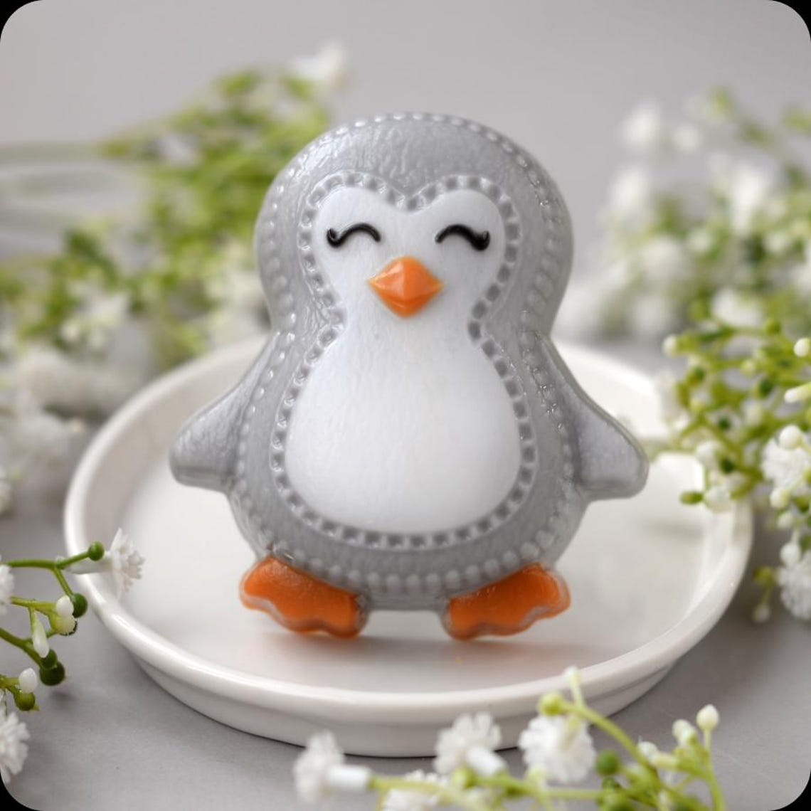 PENGUIN MOLD, Plastic Soap Mold, Bath Bomb Mold, Animals Mold, Baby ...
