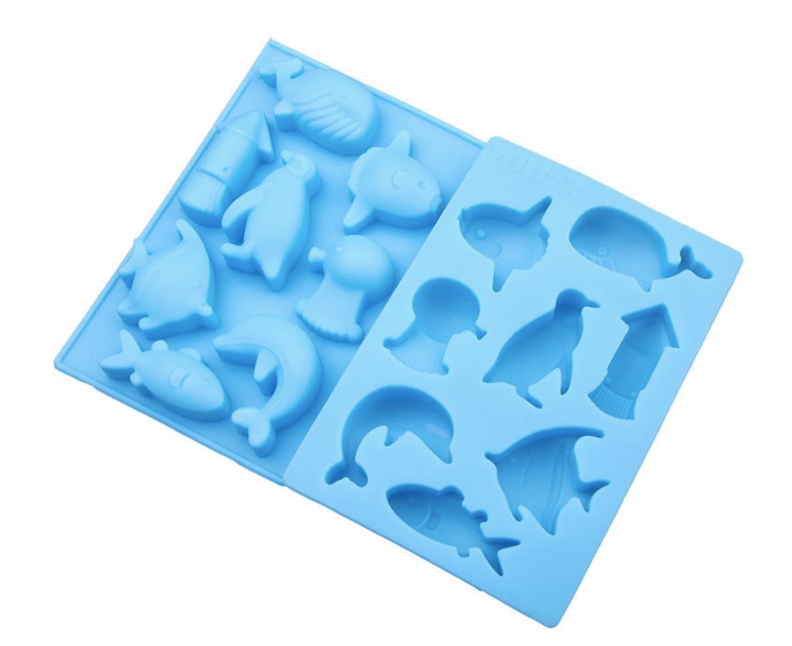 NAUTICAL VARIETY MOLD - Fish, Penguin, Dolphin, Whale, Shark Silicone ...