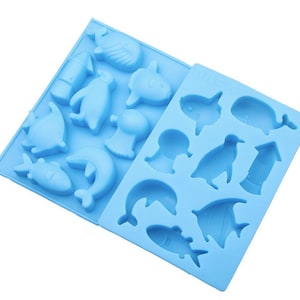NAUTICAL VARIETY MOLD - Fish, Penguin, Dolphin, Whale, Shark Silicone ...