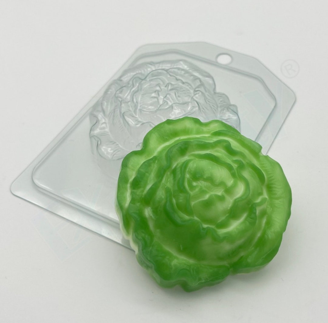 CABBAGE MOLD, Lettuce Mold, Plastic Soap Mold, Vegetables, Food Shaped ...
