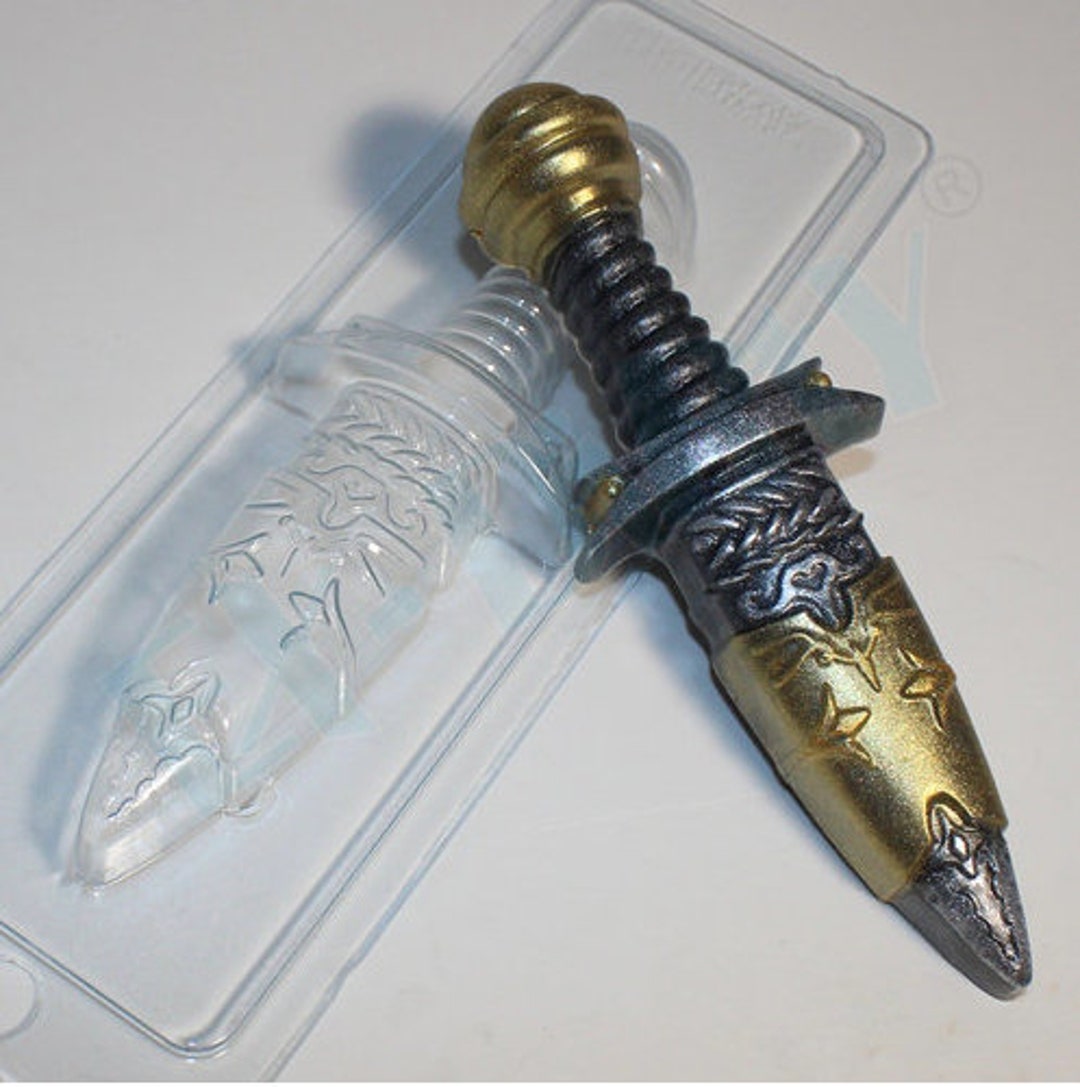 DAGGER MOLD, Plastic Chocolate Mold, Bath Bomb Mold, Sword Soap Mold ...