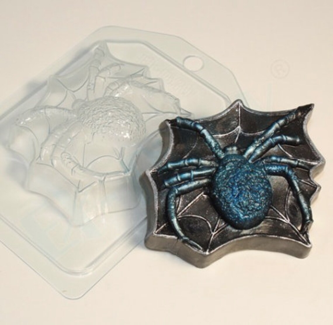 SPIDER MOLD, Soap Mold, Bath Bomb Mold, Chocolate Mold, Plastic Mold ...