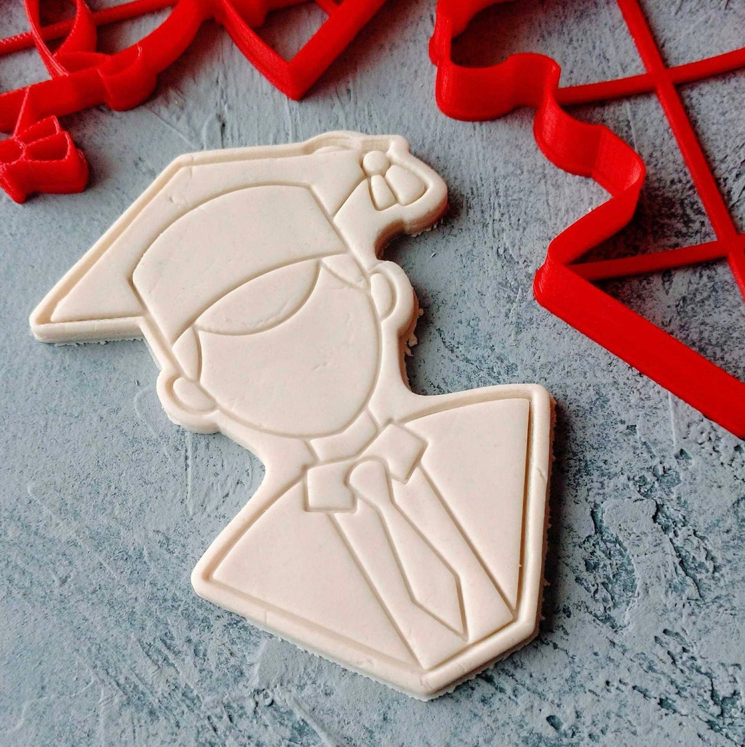 GRADUATE COOKIE CUTTER, Graduation Cake Decoration, Graduation Cap ...