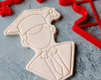 Graduation Boy Silhouette 266-A619 Cookie Cutter - Etsy