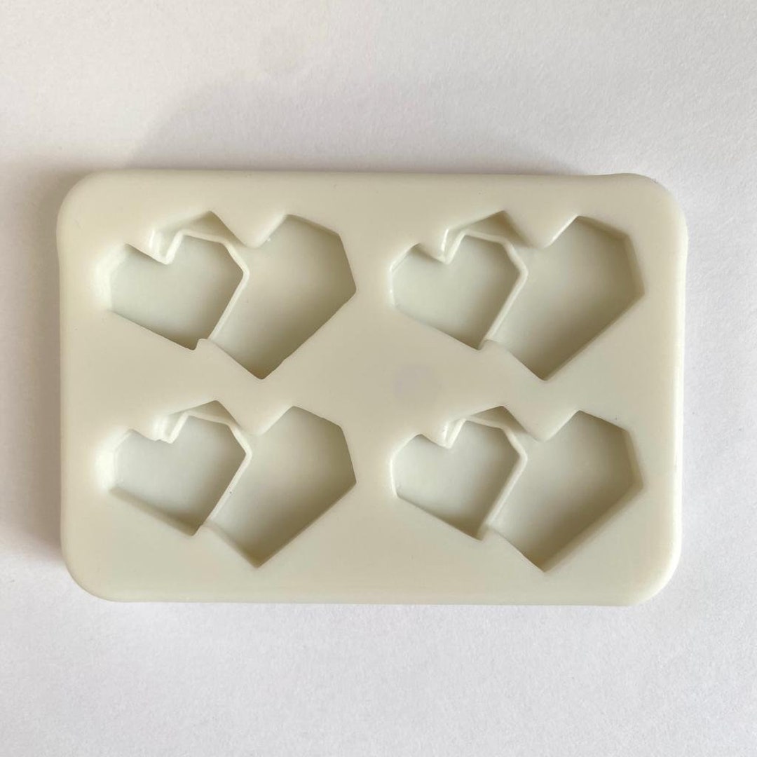 DOUBLE HEARTS MOLD, Valentines Day Fondant Mold, Cake Decoration ...