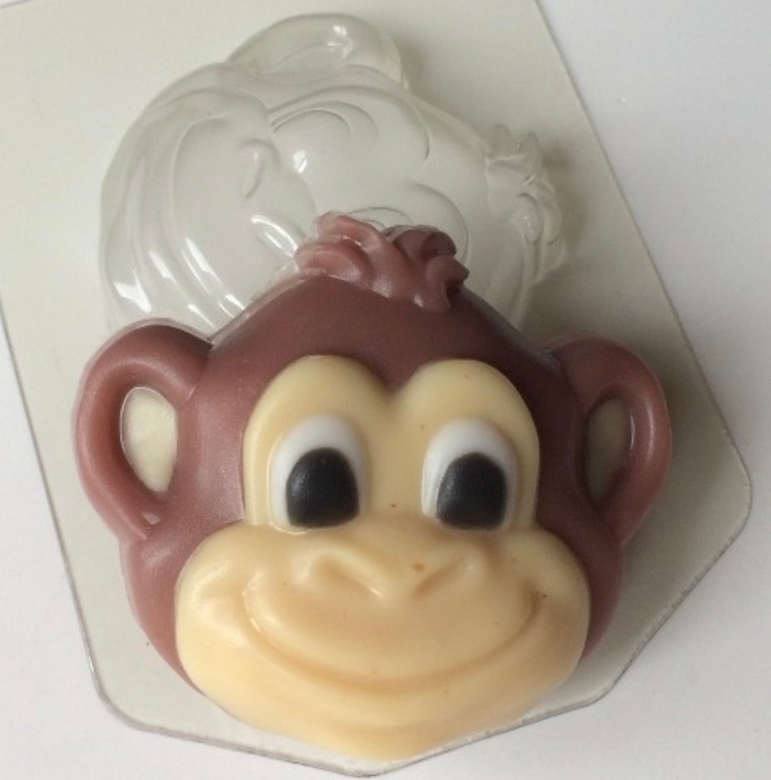 MONKEY MOLD, Soap Mold, Bath Bomb Mold, Baby Chimpanzee Mold, Funny ...
