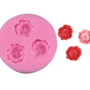 ROSE MOLD, Roses Mold, Silicone Floral Mold, Mini Flower Mold, Jewelry ...