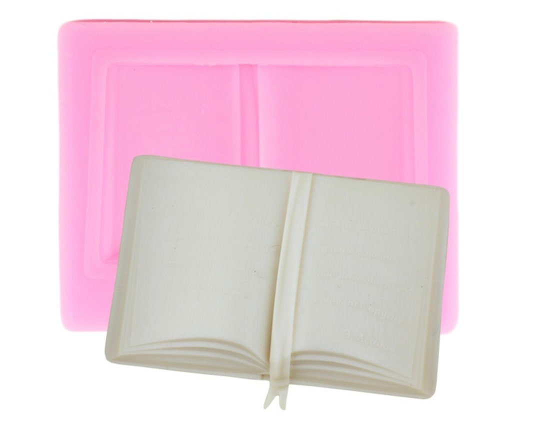 BOOK MOLD, Chocolate Mold, Fondant Mold, Cake Decoration, Resin Mold ...