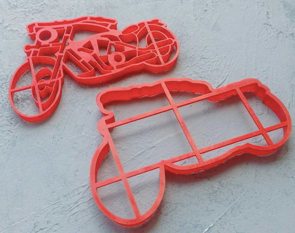 MOTORCYCLE COOKIE CUTTER Fondant Cutter Biker Cookie Cutter - Etsy