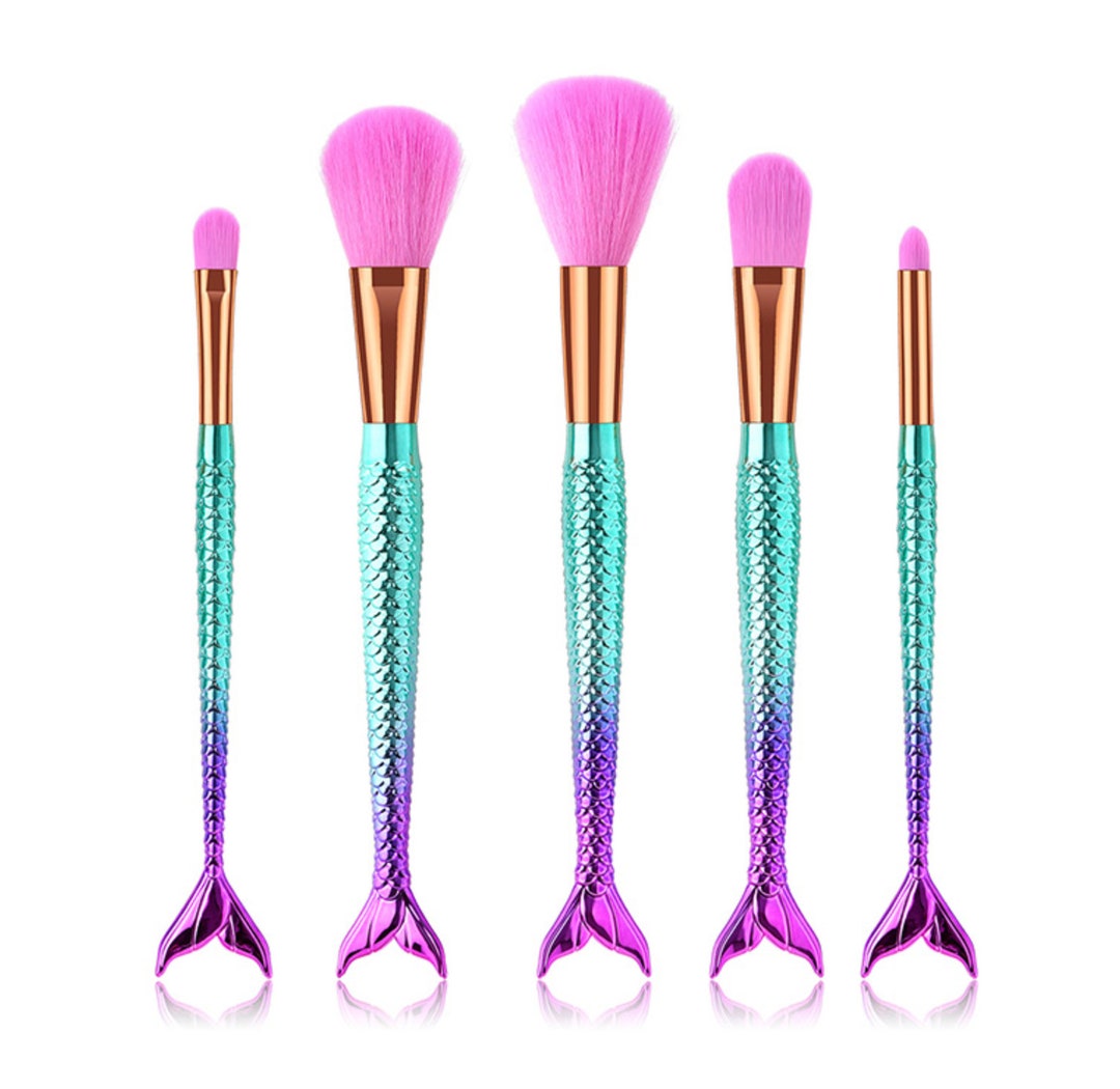 DUSTING BRUSH SET (5 Pcs), Mermaid Brushes for Luster Dust, Edible ...
