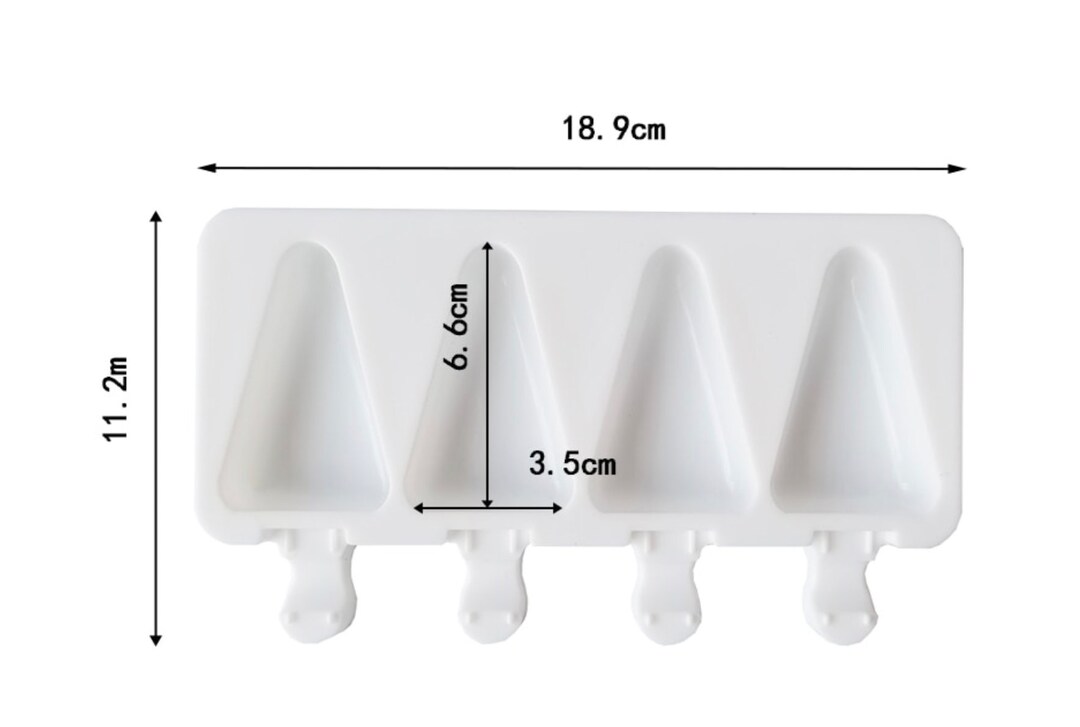TRIANGLE CAKESICLE MOLD, Popsicle Mold, Ice Cream Mold, Christmas Tree ...
