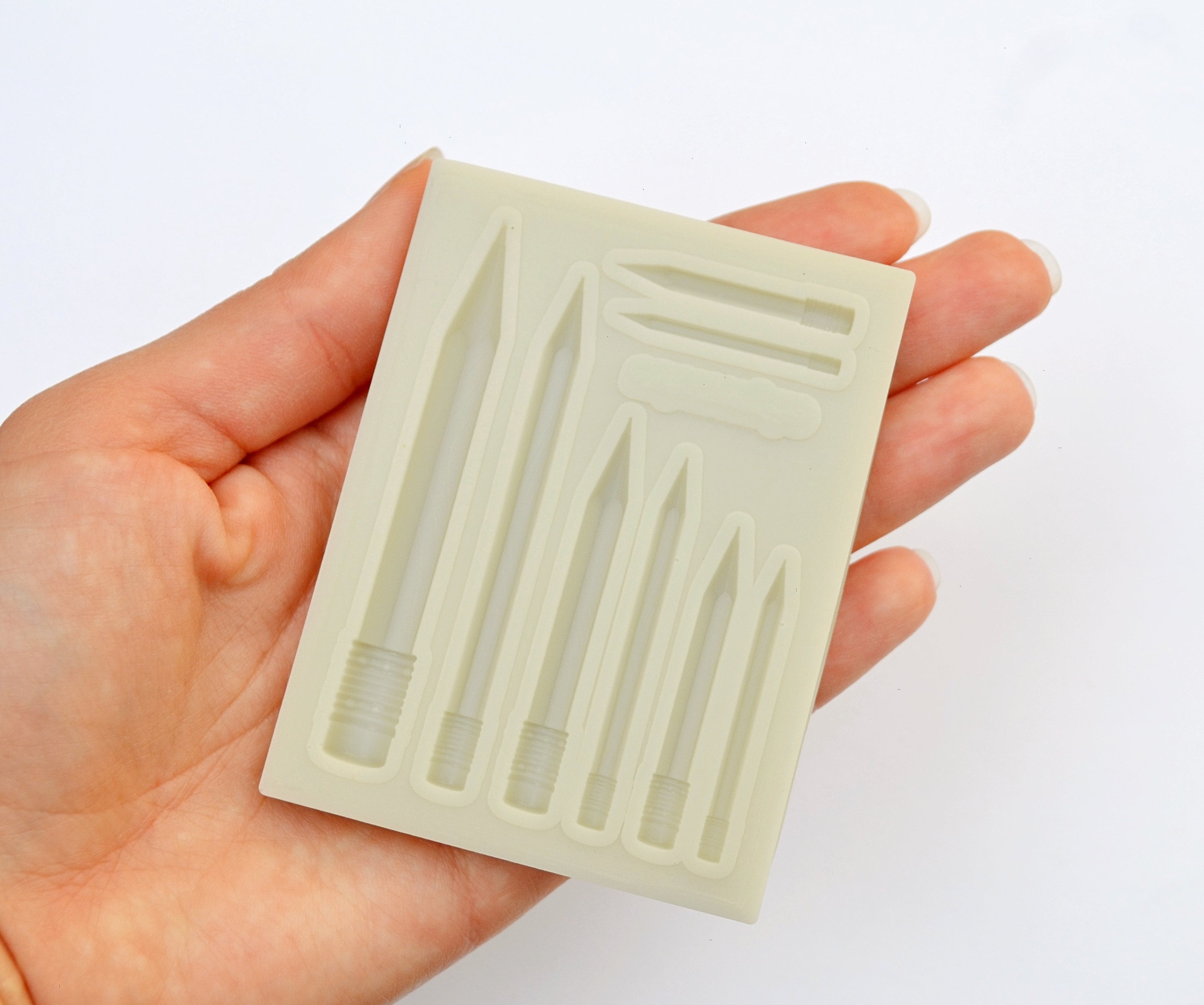 Pencils Silicone Mold Fondant Mold 8 Cavity High Detailed - Etsy