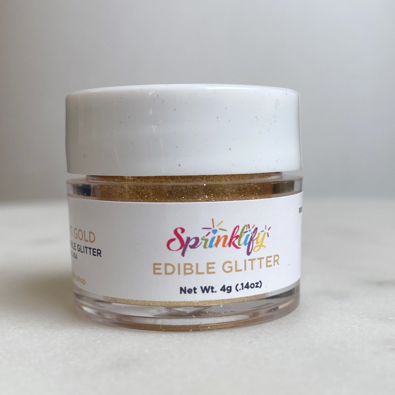 Edible Glitter by Sprinklify BRIGHT GOLD Food Grade High - Etsy