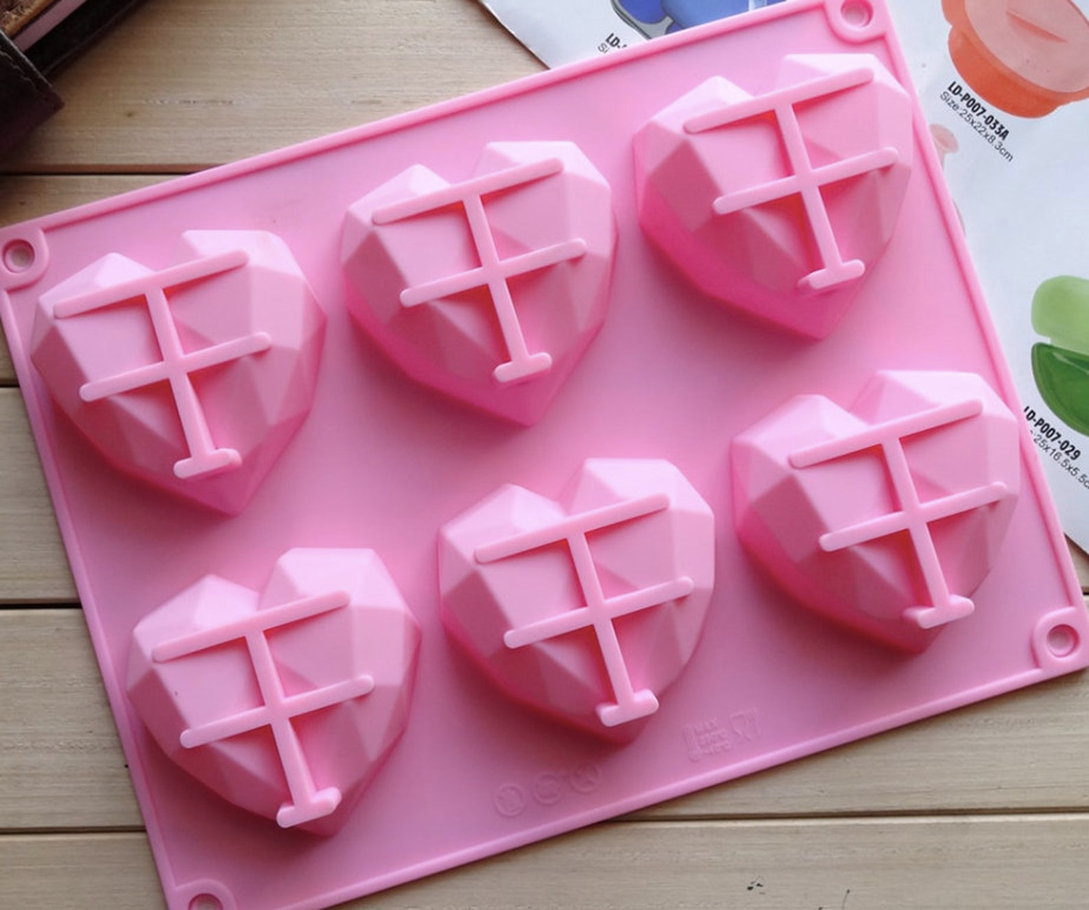 DIAMOND HEART MOLD Breakable Heart Chocolate Mold Baking - Etsy