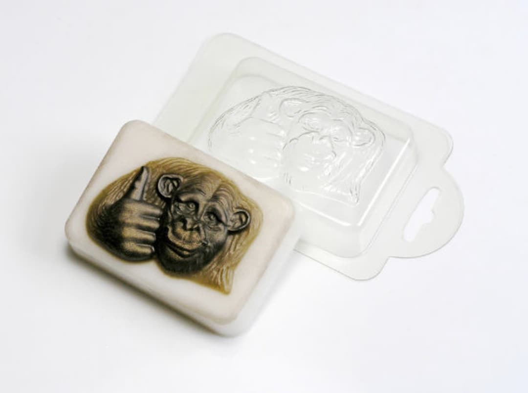 MONKEY MOLD, Gorilla Mold, Soap Mold, Bath Bomb Mold, Baby Chimpanzee ...