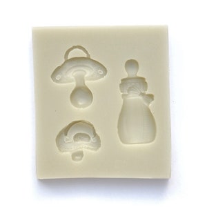 BABY SHOWER MOLD - Baby Bottle, Pacifier, Bib Silicone Mold - Fondant ...