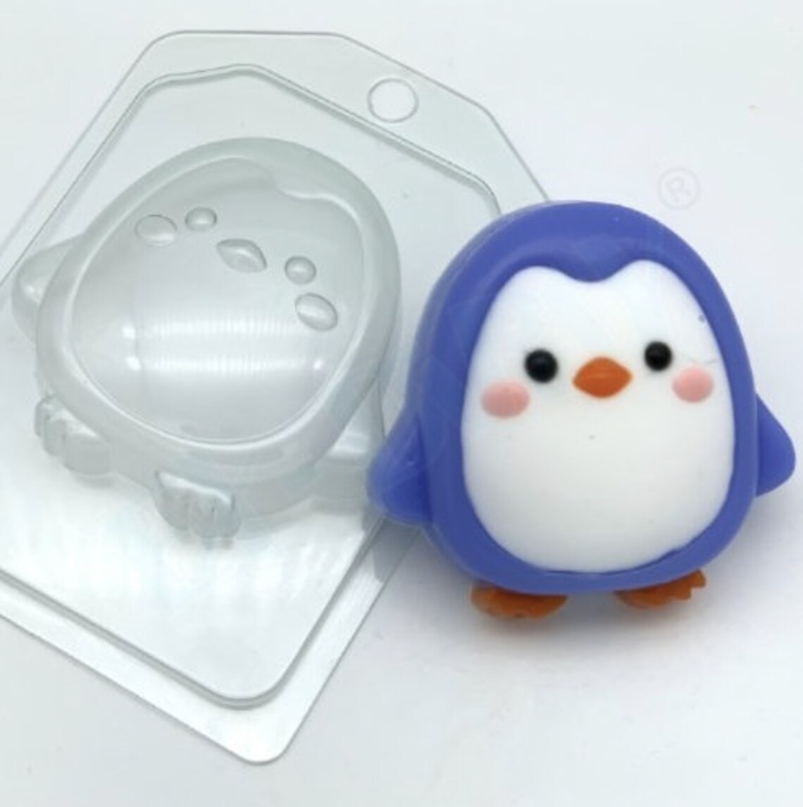 PENGUIN MOLD, Soap Mold, Bath Bomb Mold, Chocolate Mold, Animals Mold ...