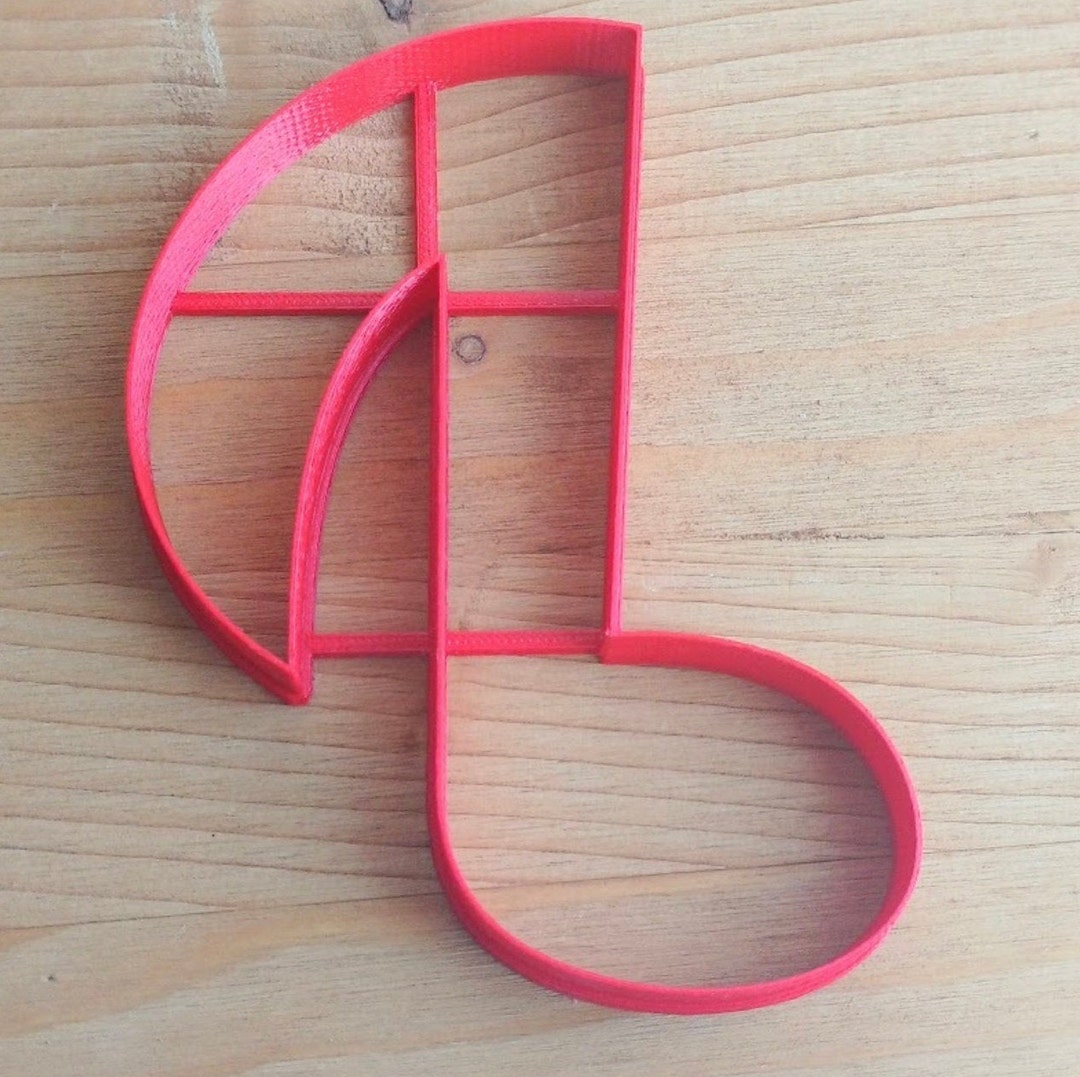 Music Note COOKIE CUTTER, Fondant Cutters, Musician Cake Decoration ...