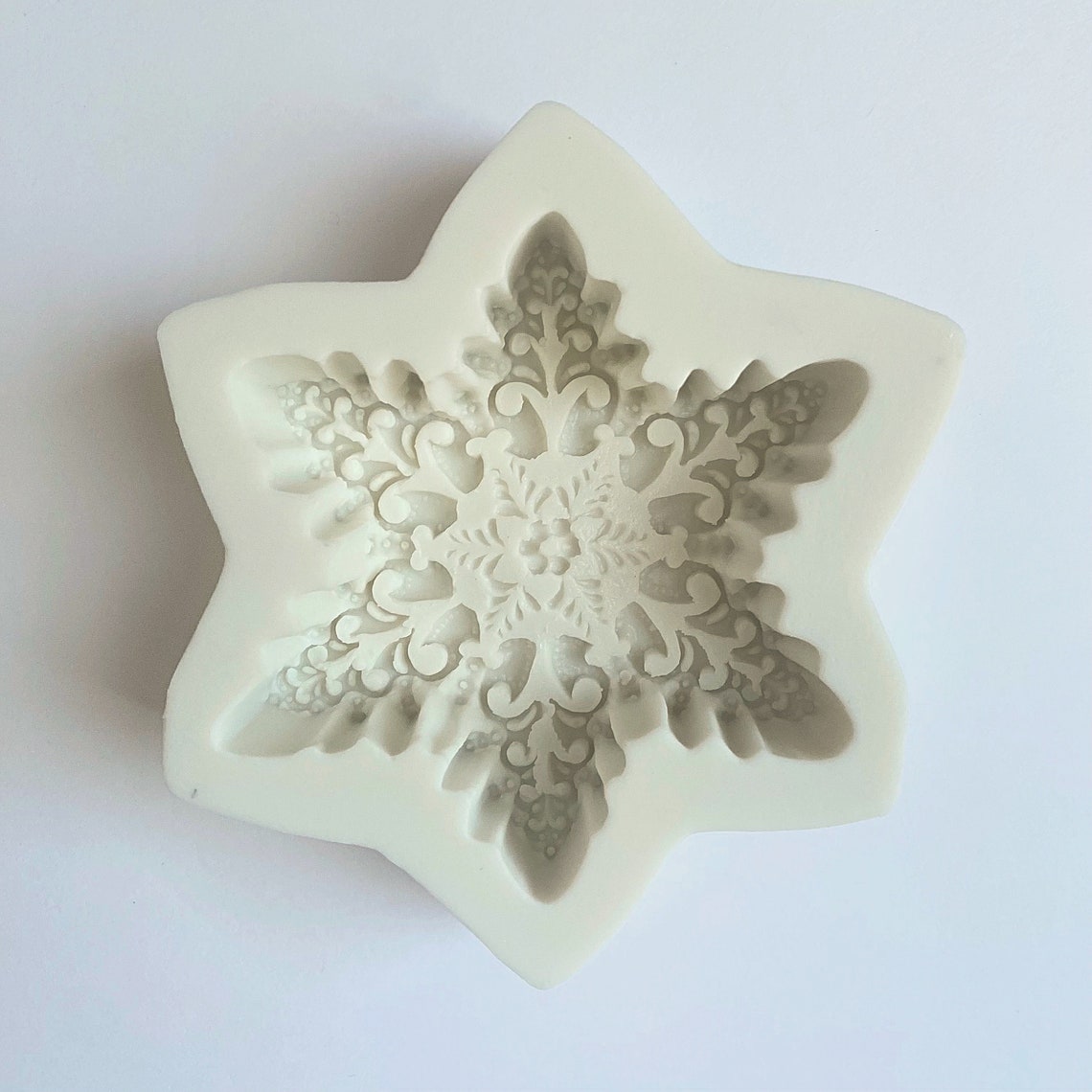 SNOWFLAKE MOLD, Silicone Chocolate Mold, Winter Cake Decoration ...
