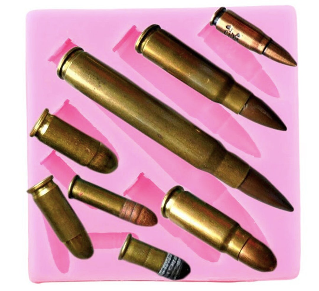 BULLETS VARIETY MOLD, Fondant Mold, Chocolate Mold, Police Officer ...
