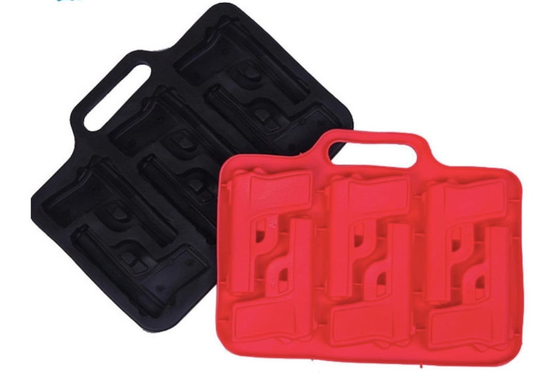 GUN MOLD, 6 Cavity Silicone Mold, Candy Mold, Chocolate Mold, Ice Mold ...