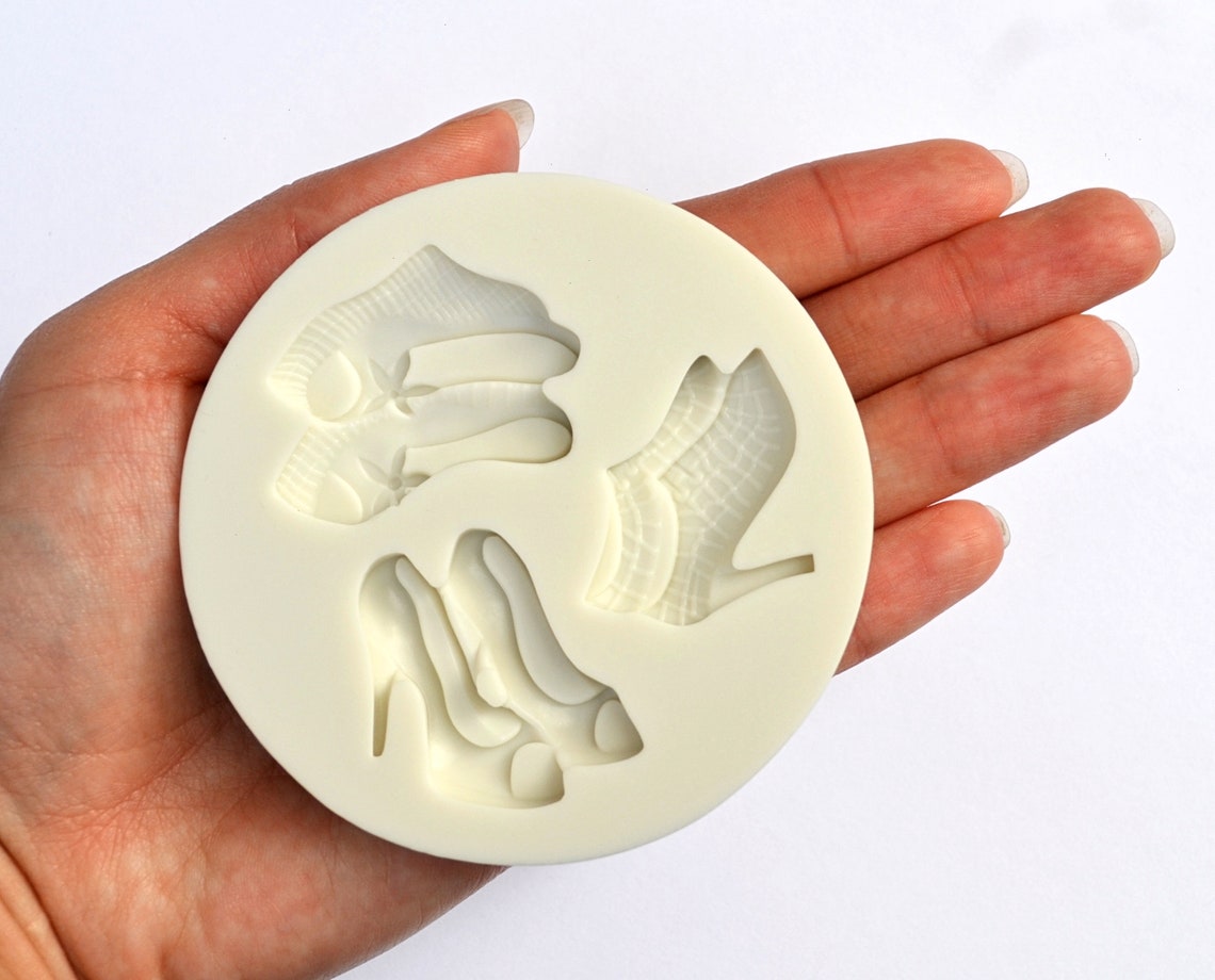 HIGH HEELS MOLD Silicone Fondant Mold Fashion Shoes Mold | Etsy