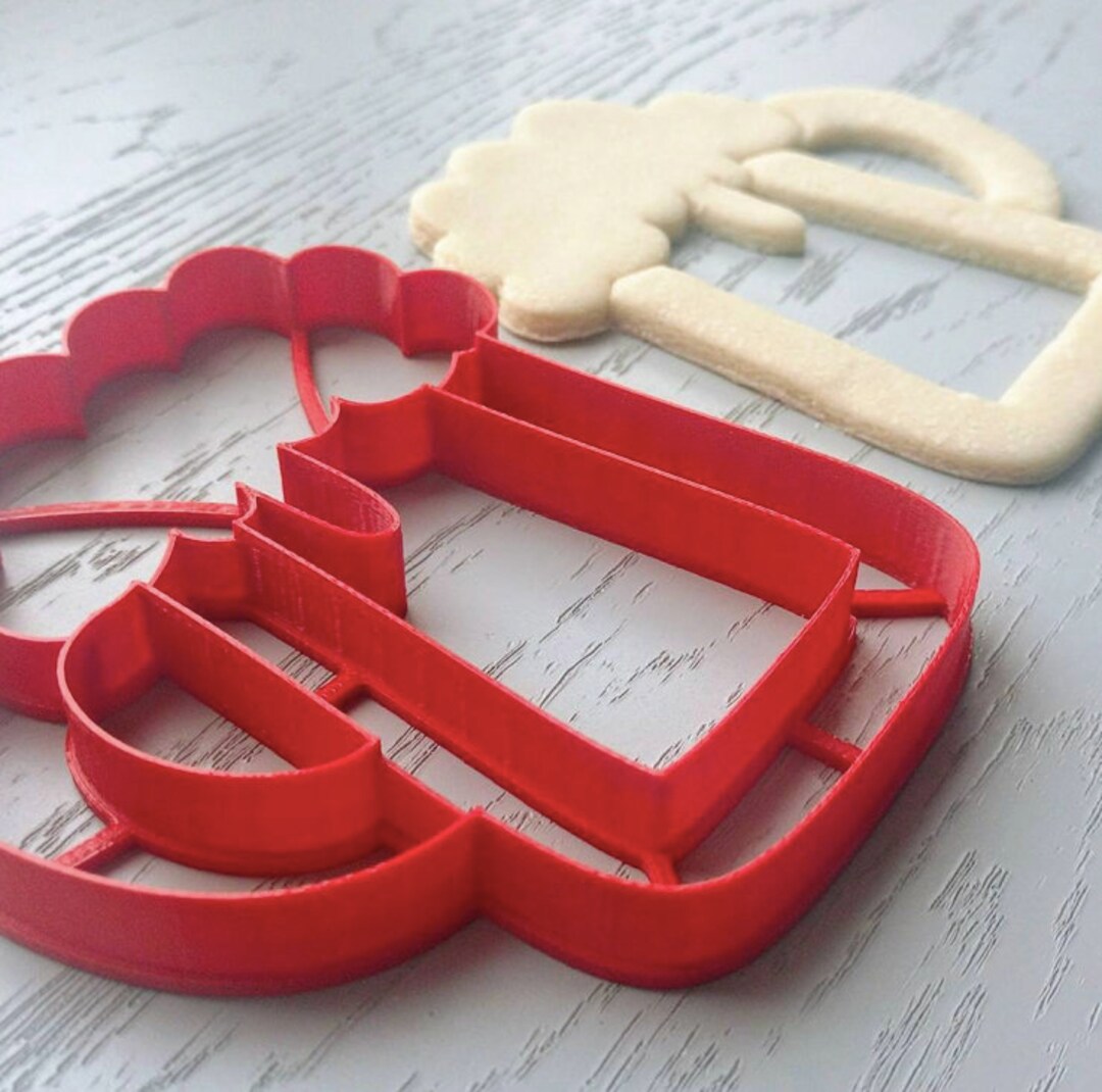 Beer Mug COOKIE CUTTER, Fondant Cutter, Fathers Day Cake Decoration ...