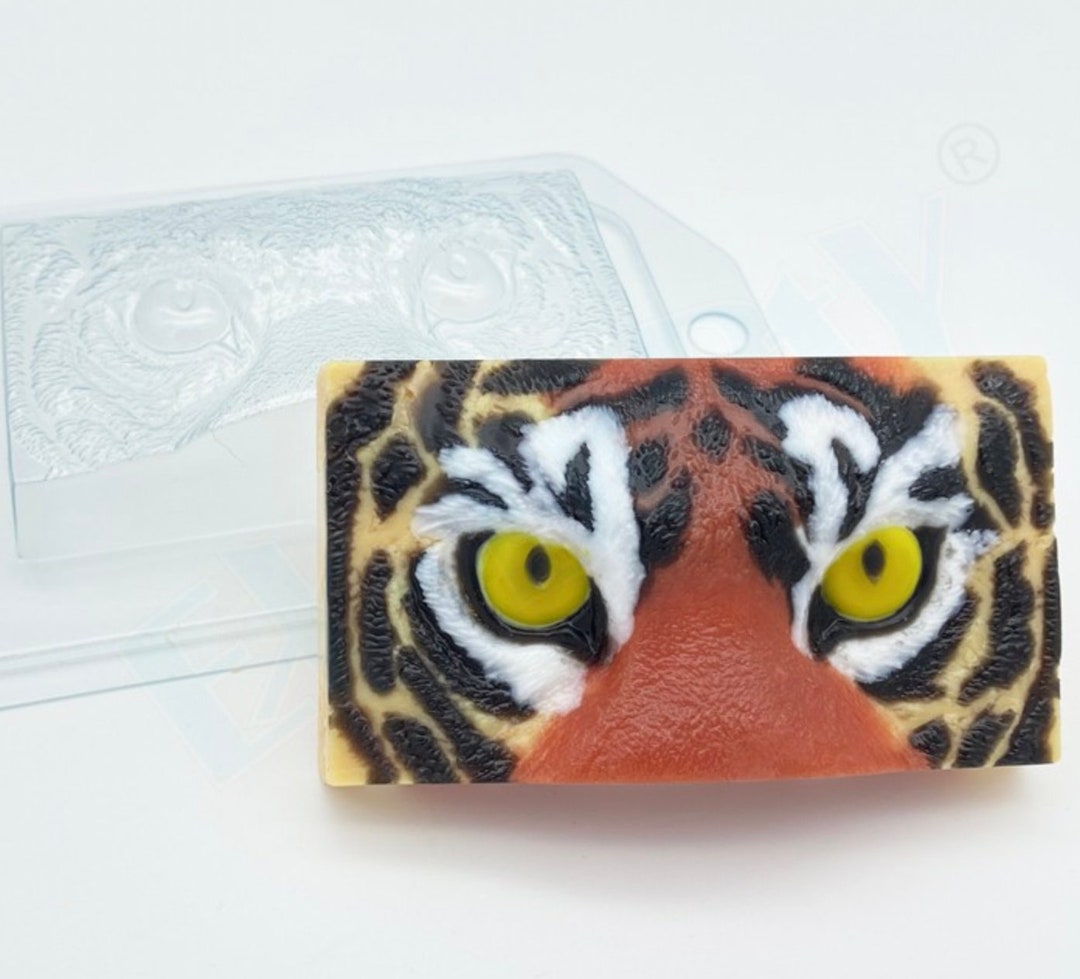 TIGER EYES MOLD, Soap Mold, Bath Bomb Mold, Fondant Mold, Tiger Theme ...