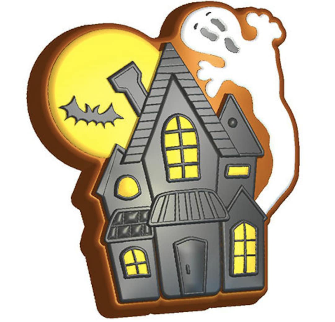 Halloween Mold, SCARY HOUSE MOLD, Bath Bomb Mold, Soap Mold, Chocolate ...