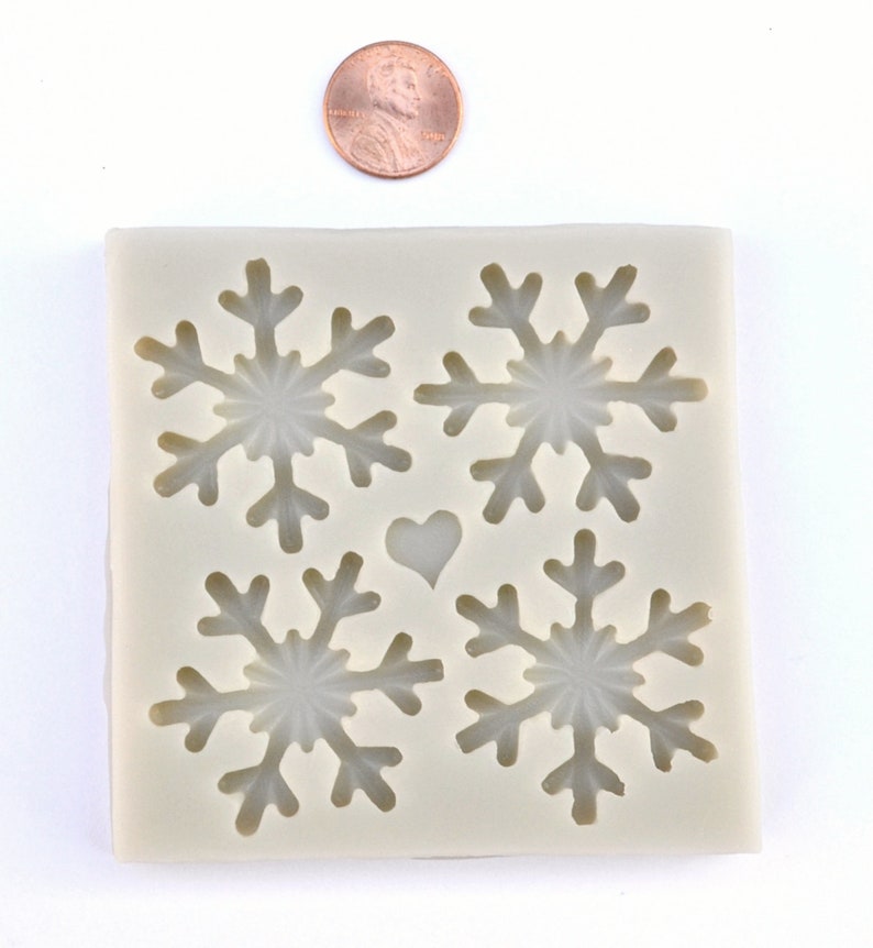 SNOWFLAKE MOLD SET, Fondant Mold, Winter Holiday Chocolate Mold ...