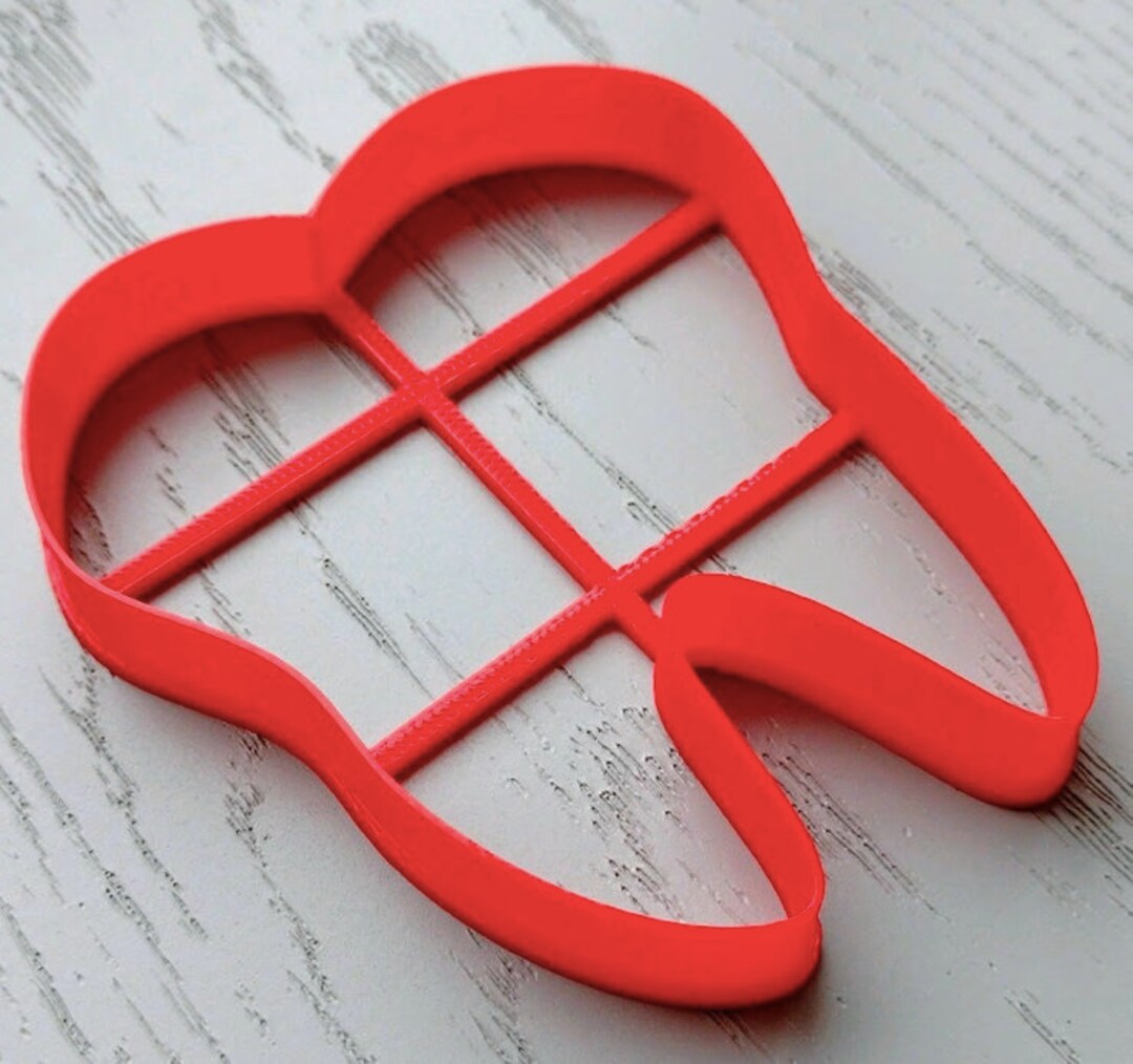 TOOTH COOKIE CUTTER, Molar Tooth Fondant Cutter, Dental Theme Cake ...