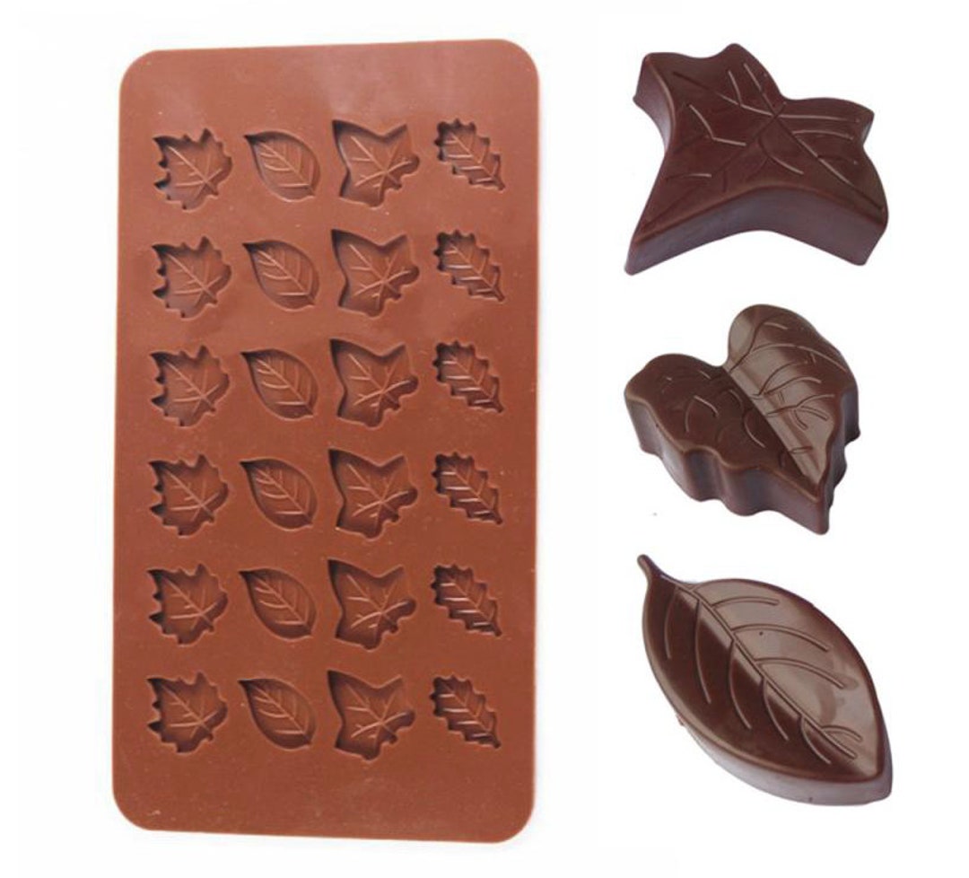 LEAVES MOLD, 24 Cavity Silicone Candy Mold, Thanksgiving Theme ...